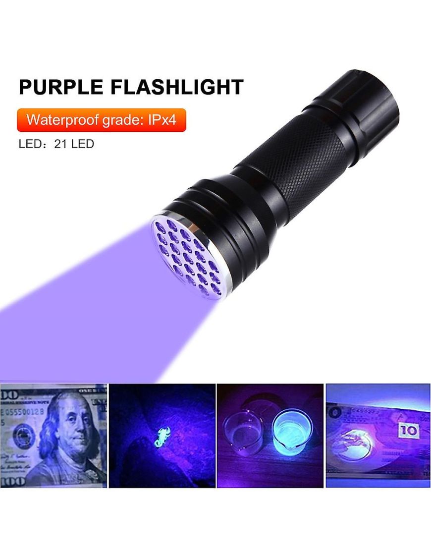 21 LED UV Flashlight